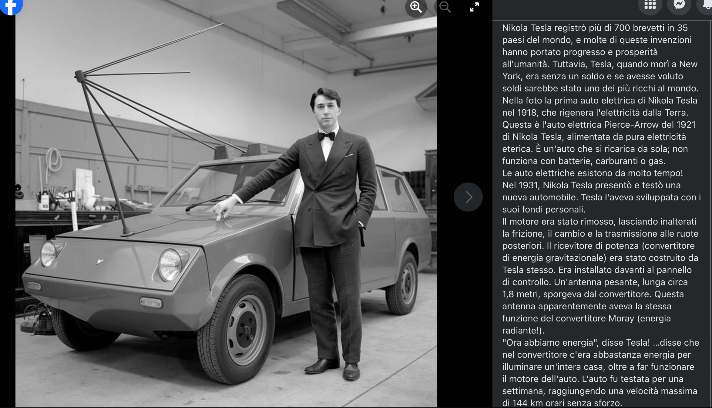 La bufala della macchina elettrica Pierce-Arrow ad energia cosmica di ...