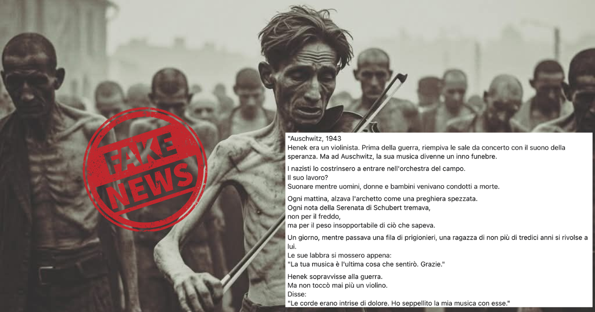 La dolorosa storia del violinista Henek ad Auschwitz è creata con AI ...