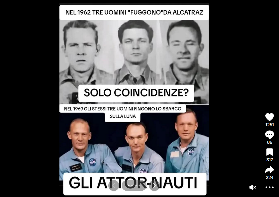 L'assurdo complotto di Neil Armstrong attore fuggito da Alcatraz